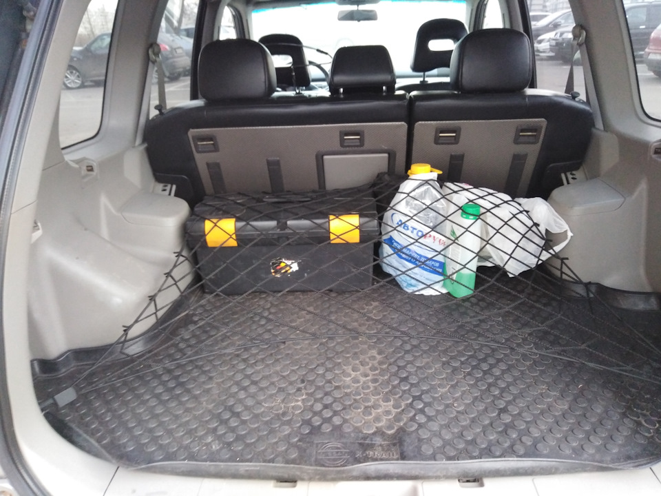 Сетка в багажник — Nissan X-Trail I (t30), 2 л, 2005 года | аксессуары ...