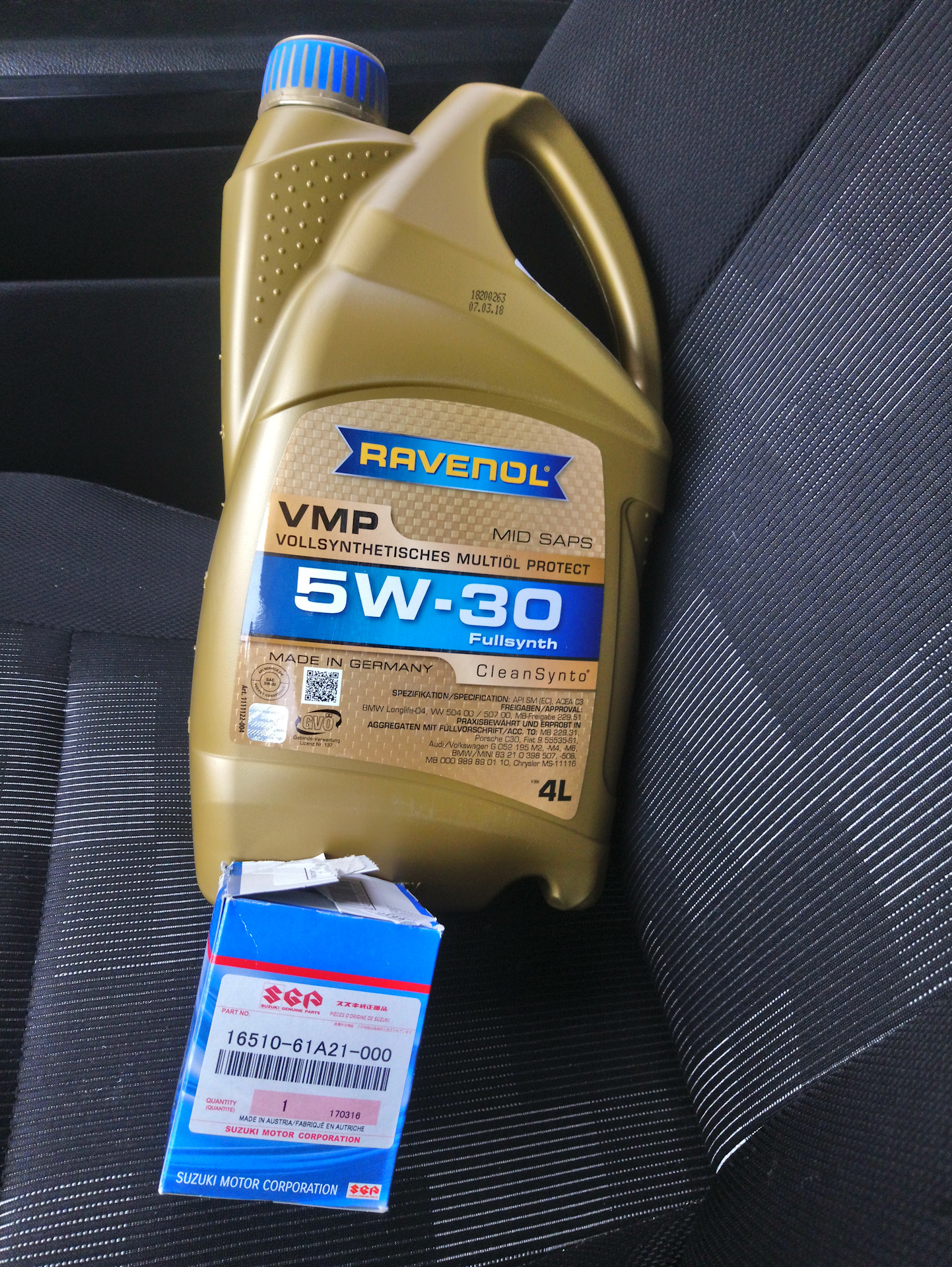 Опять меняю масло на Ravenol — Suzuki Grand Vitara (2G), 1,6 л, 2008 ...