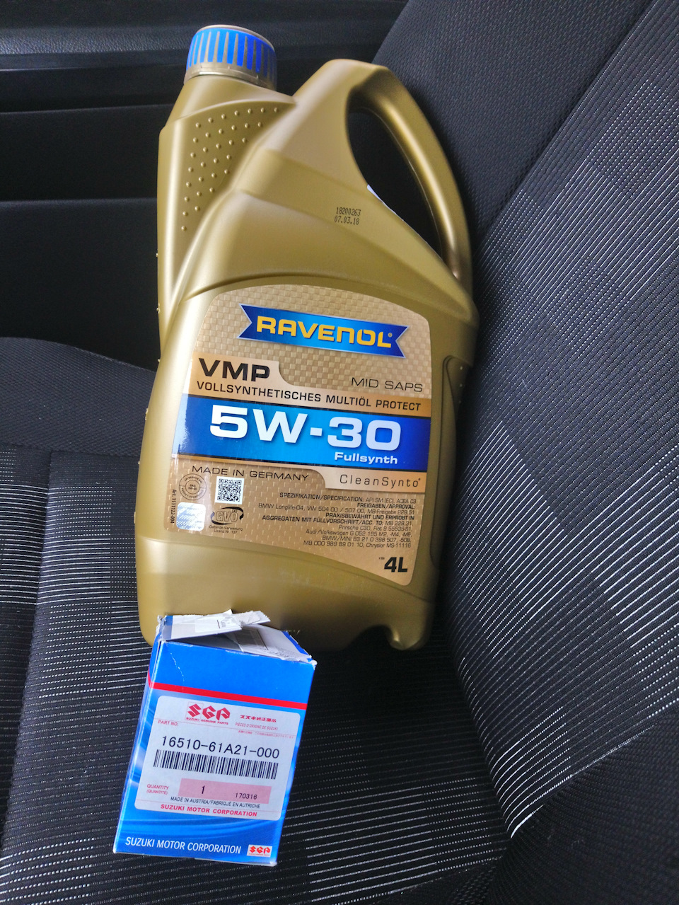 Опять меняю масло на Ravenol — Suzuki Grand Vitara (2G), 1,6 л, 2008 ...