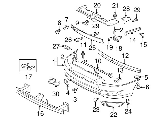 6400A827 Решетка переднего бампера Mitsubishi | Запчасти на DRIVE2