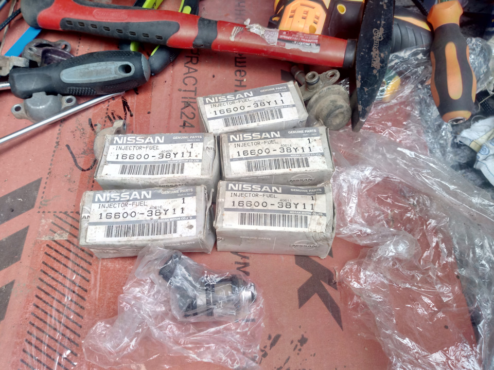 Замена топливных форсунок TB45E на новые. — Nissan Patrol GR II (Y61 ...