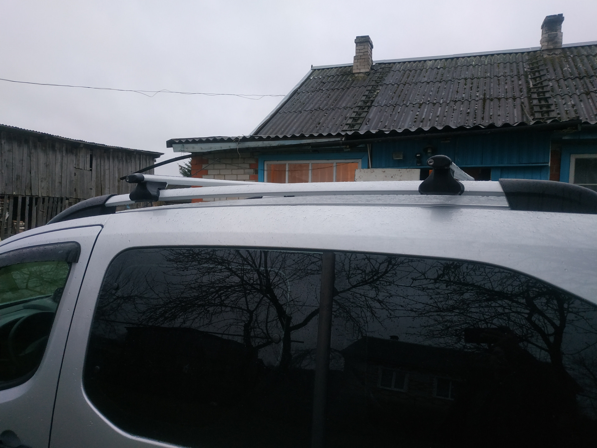 Багажник на рейлинги +мухобойка — Citroen Berlingo (2G), 1,6 л, 2010 ...