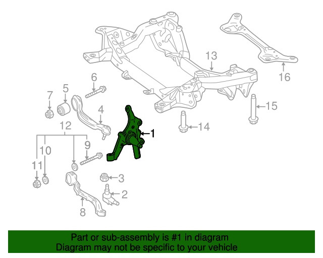 A2123320800 Кулак поворотный Mercedes | Запчасти на DRIVE2