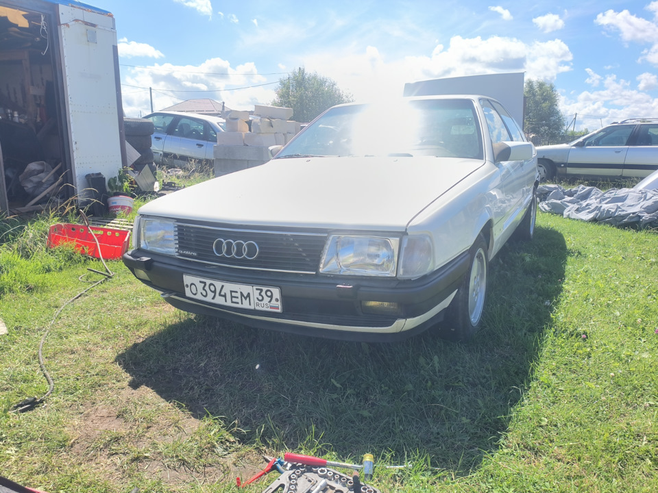 Покраска бамперов и молдингов — Audi 100 (C3), 2,3 л, 1988 года | стайлинг | DRIVE2