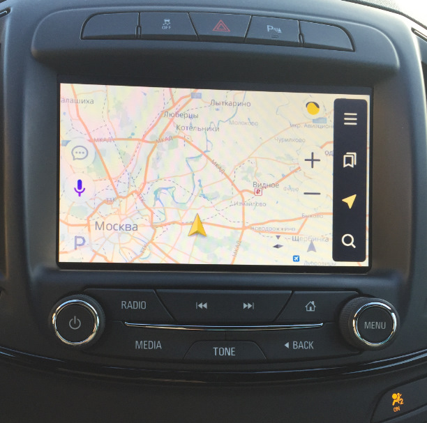 HMI 2.5 IntelliLink с CarPlay — Opel Insignia (1G), 2 л, 2014 года ...