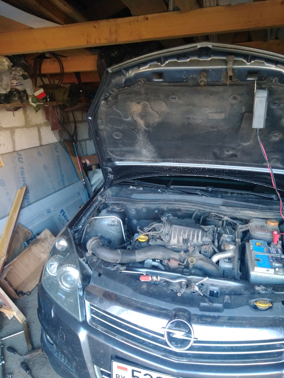 Замена ГРМ на 125 л.с. — Opel Astra H, 1,7 л, 2009 года | плановое ТО ...