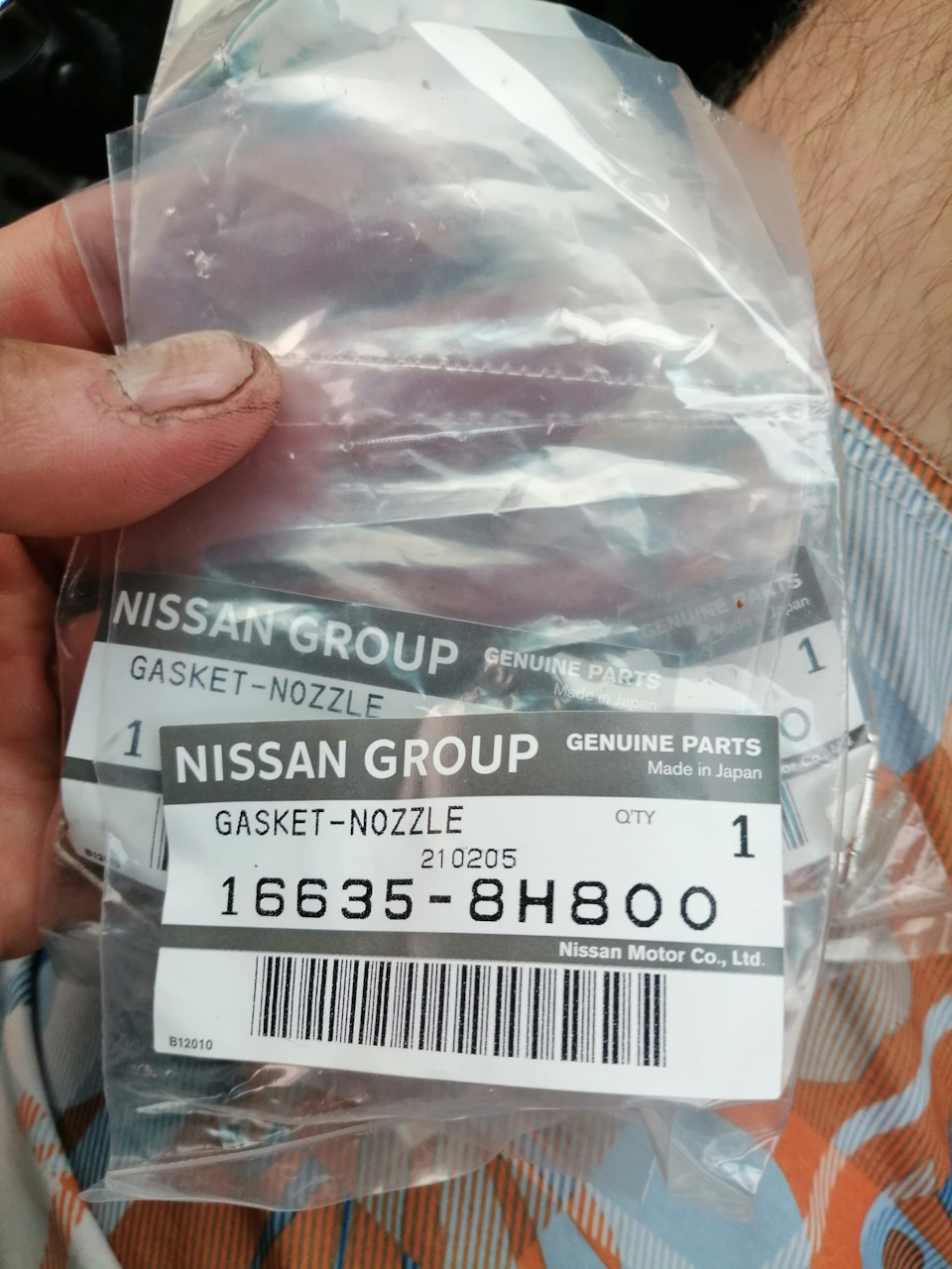 166358H800 Рокладка форсунки NISSAN INFINITI | Запчасти на DRIVE2