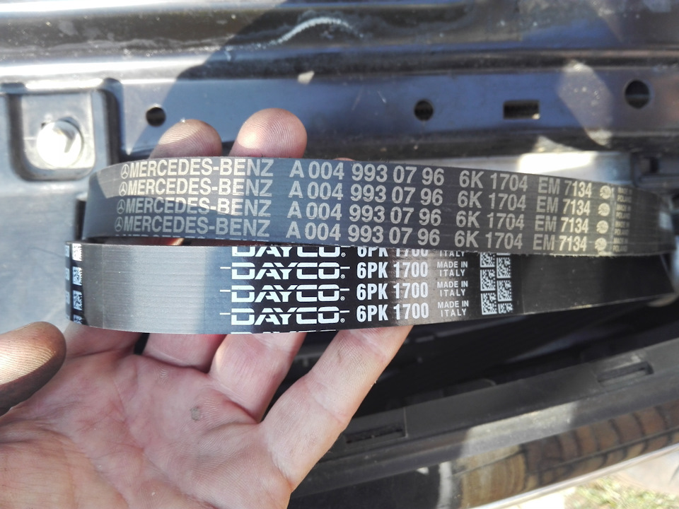 M274 замена ремня и роликов — Mercedes-Benz C-Class (W204), 1,6 л, 2013 ...