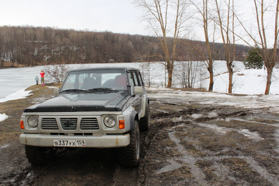 2018.04.13_Верхний пруд в Золотаревке — Nissan Patrol (Y60), 2,8 л, 1989 года | путешествие | DRIVE2