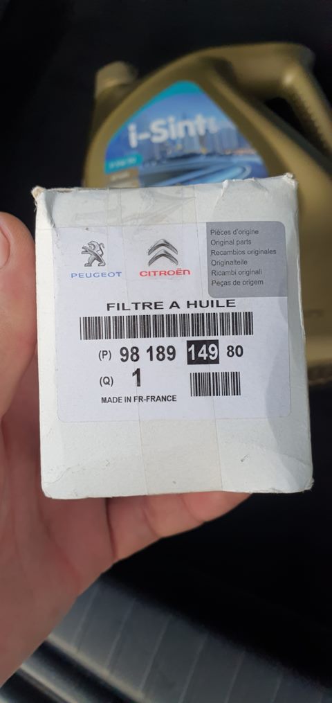 9818914980 Фильтр масляный Peugeot Citroen | Запчасти на DRIVE2
