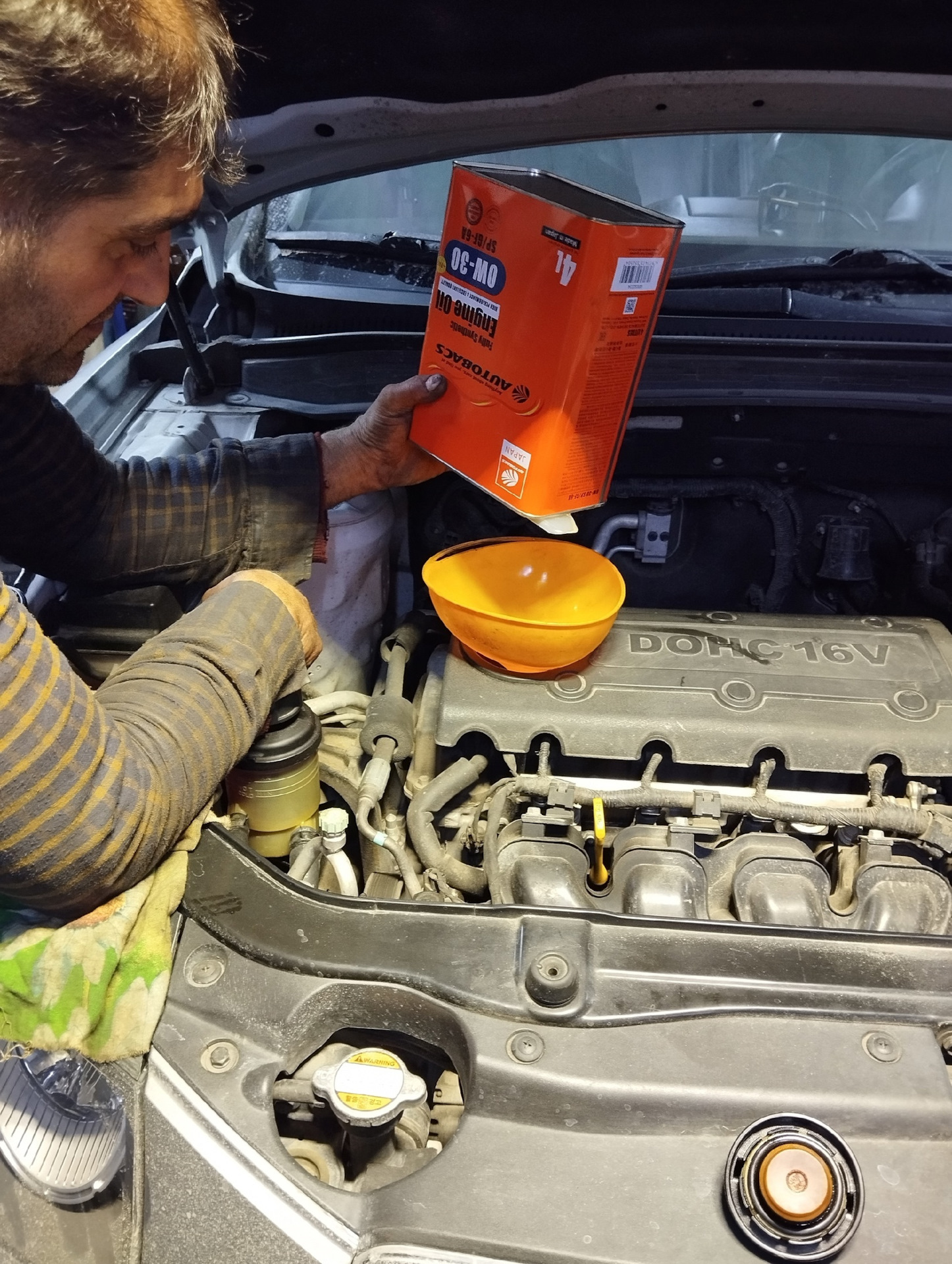 Замена масла в двигателе AUTOBACS 0w30 + фильтра Arirang — Hyundai ...