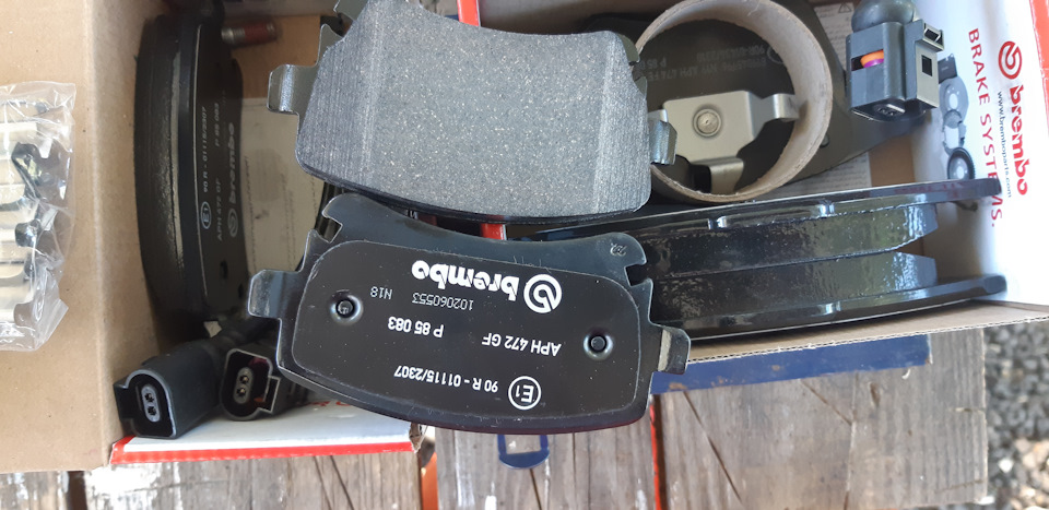 P85083 Тормозные колодки brembo | Запчасти на DRIVE2