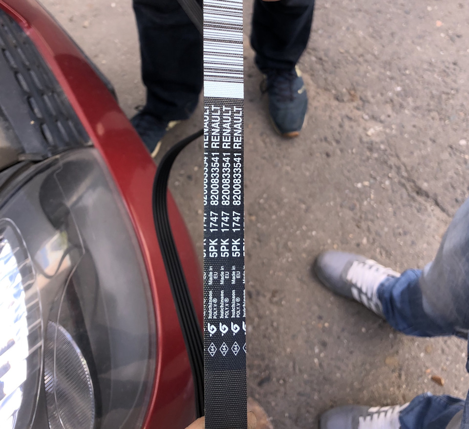 8200833541 Ремень генератора 180см (поликлин) RENAULT | Запчасти на DRIVE2