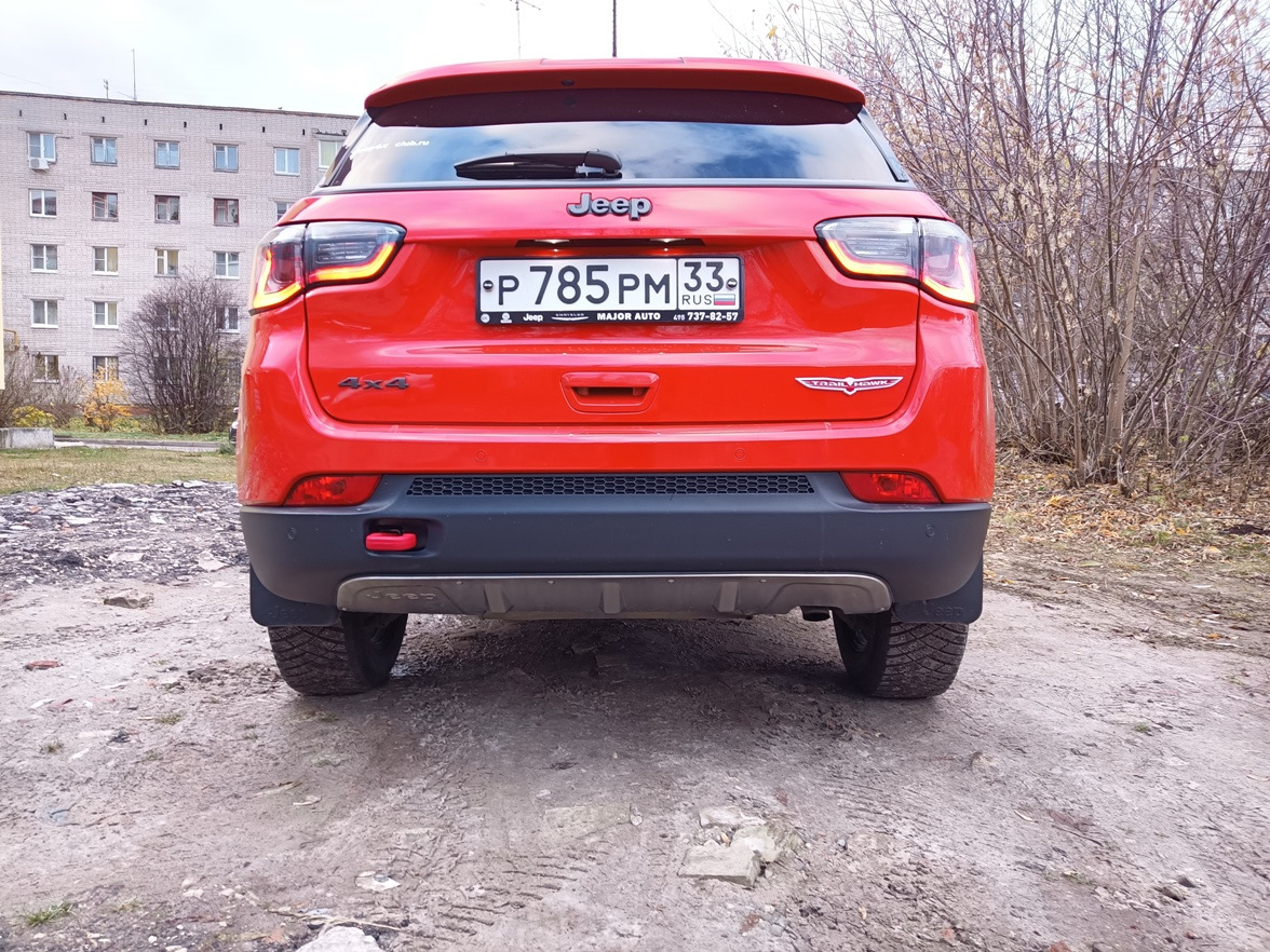 Накладка на бампер — Jeep Compass (2G), 2,4 л, 2018 года | стайлинг ...