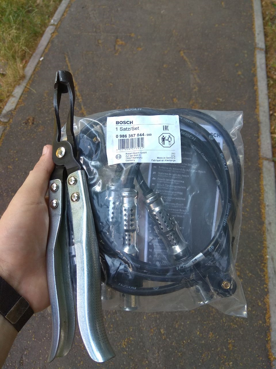 0986357844 Комплект высоковольтных проводов BOSCH | Запчасти на DRIVE2