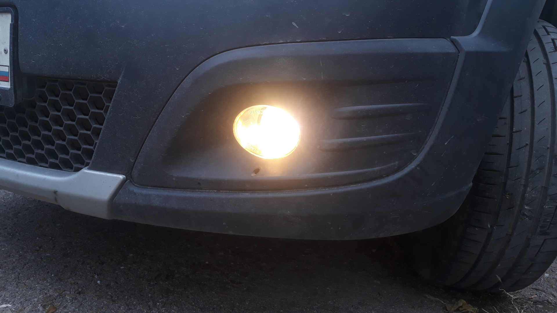 68 замена ламп ПТФ ЛАРГУС — Lada Largus Cross, 1,6 л, 2018 года ...