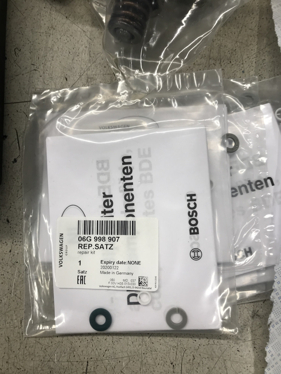 06G998907 Pемонтный комплект для блока клапанов VAG | Запчасти на DRIVE2