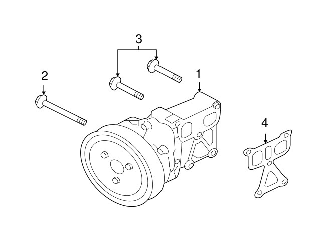 MN187244 Водяной насос Mitsubishi | Запчасти на DRIVE2