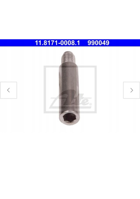 11817100081 Направляющий болт, корпус скобы тормоза ATE | Запчасти на ...