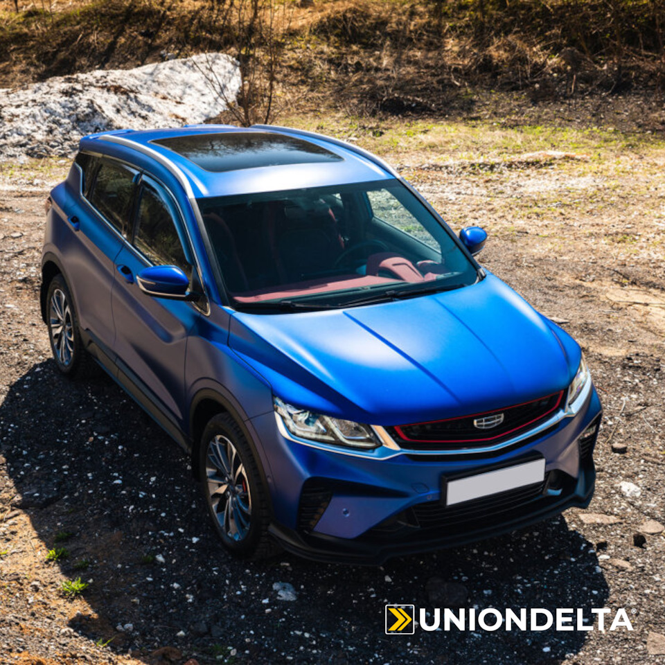 🛡Стайлинг и защита Geely Coolray матовой полиуретановой пленкой ...