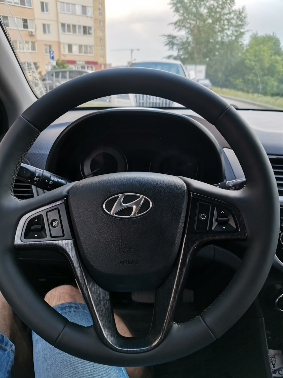 Перешив Руля+Аквапринт — Hyundai Solaris Hatchback, 1,6 л, 2013 года ...
