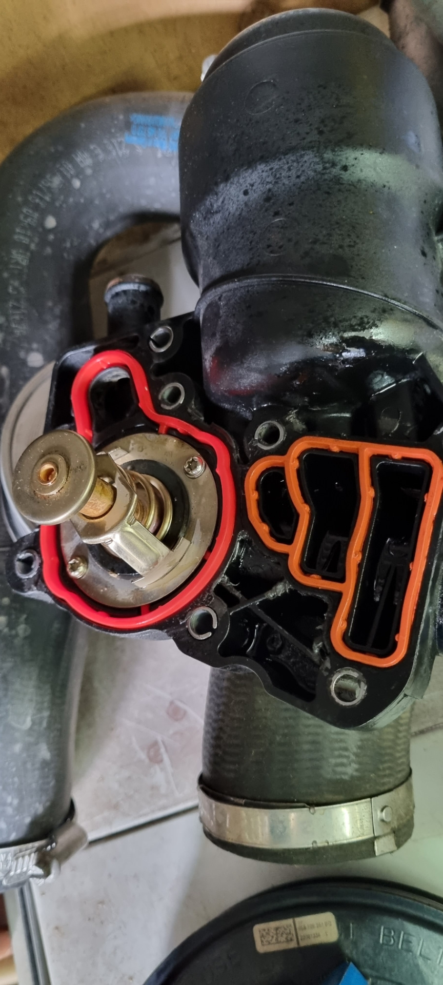 Замена прокладки передней плиты — Volkswagen Touareg (2G), 3 л, 2013 ...