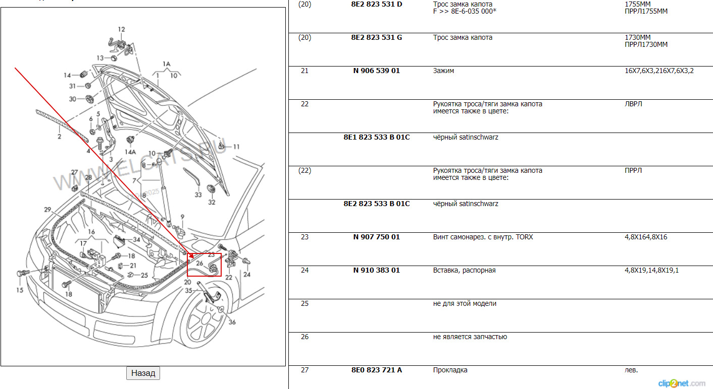 HELP! Нужен номер запчасти — Audi A4 (B7), 2 л, 2007 года | запчасти ...