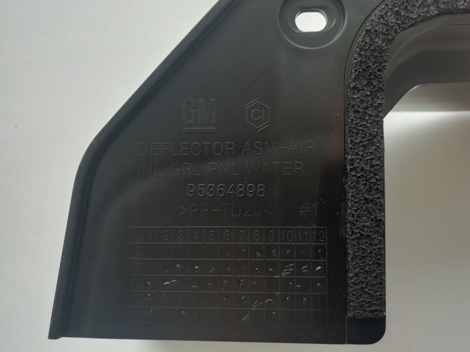 95364898 Панель воздухозаборной решетки GM | Запчасти на DRIVE2