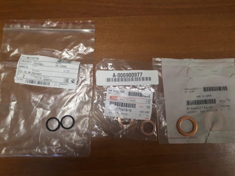 8944627340 Шайба заливной пробки редуктора Isuzu | Запчасти на DRIVE2