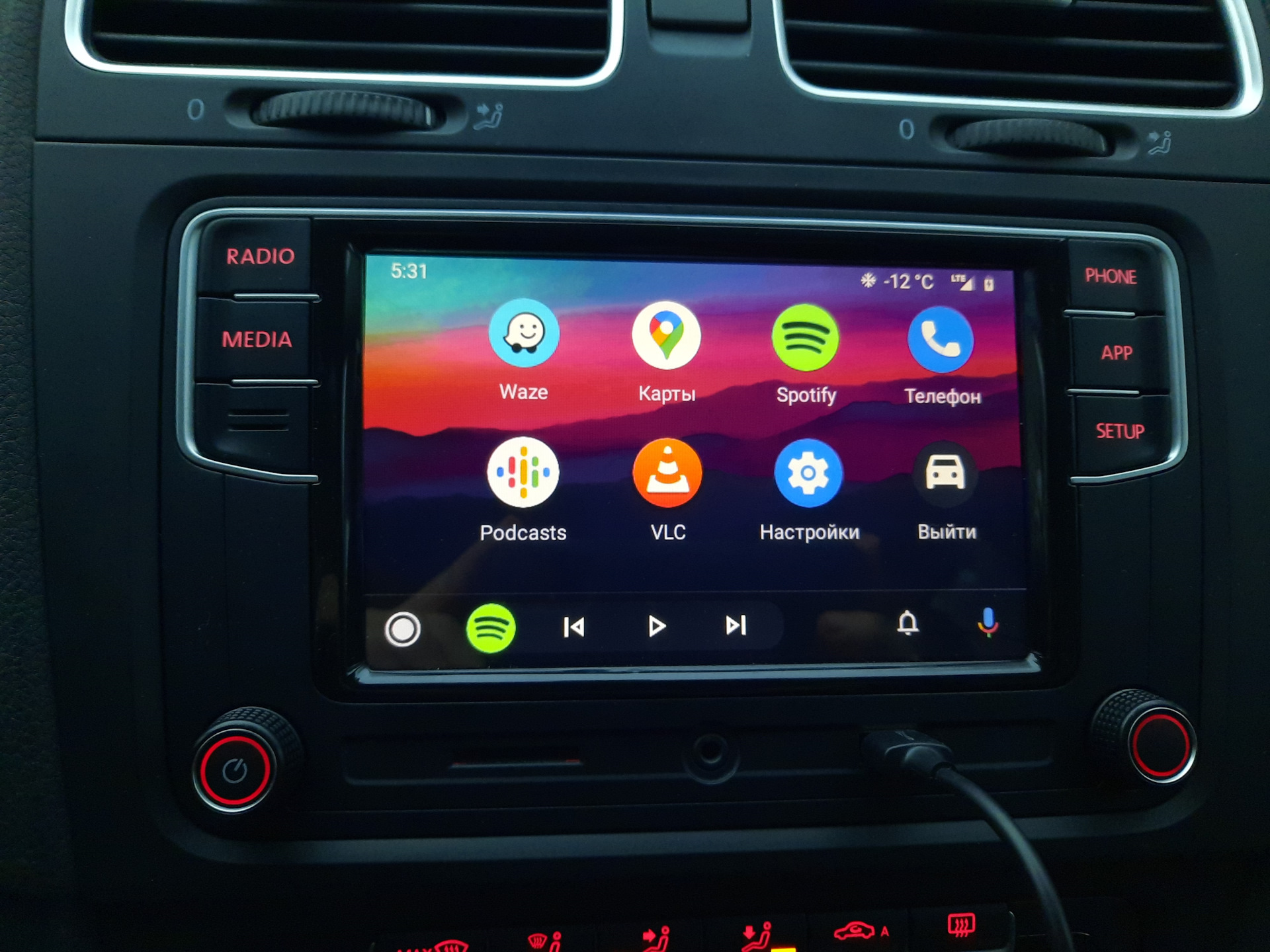 Опять новый мафон. RCD340. Android Auto. — Volkswagen Golf Mk6, 1,2 л ...