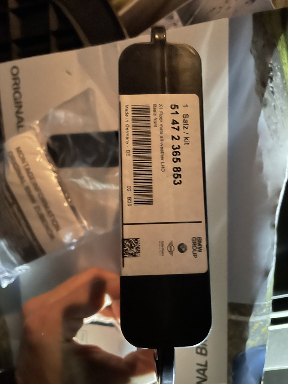 51472365853 Ножные коврики всепогодные Пд BMW | Запчасти на DRIVE2