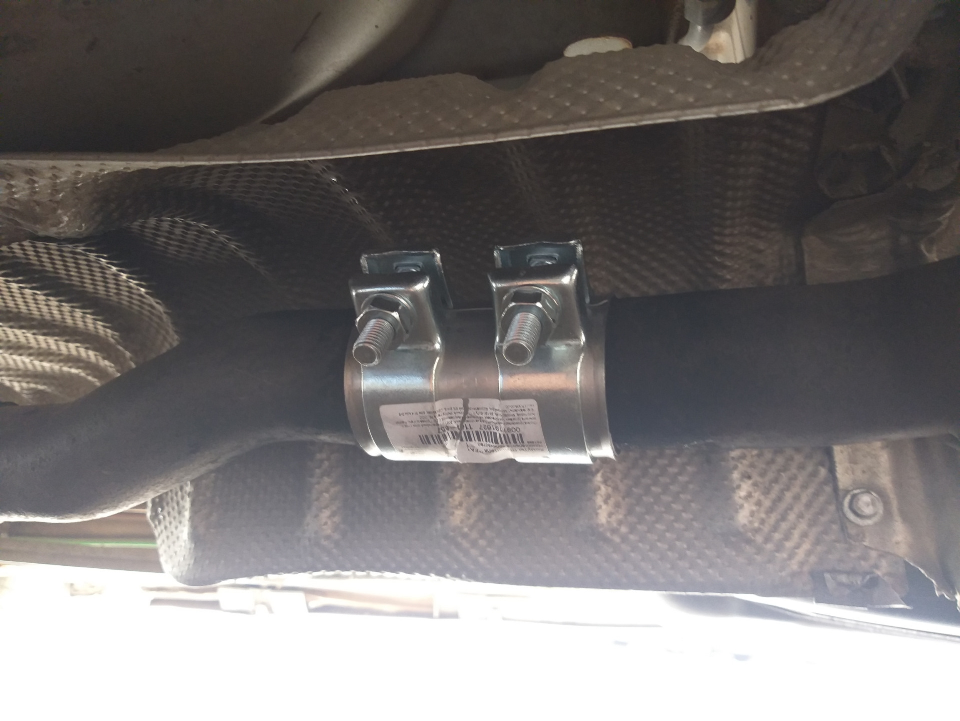Хомут на глушитель VW Sharan — Volkswagen Sharan (1G), 2 л, 2007 года ...