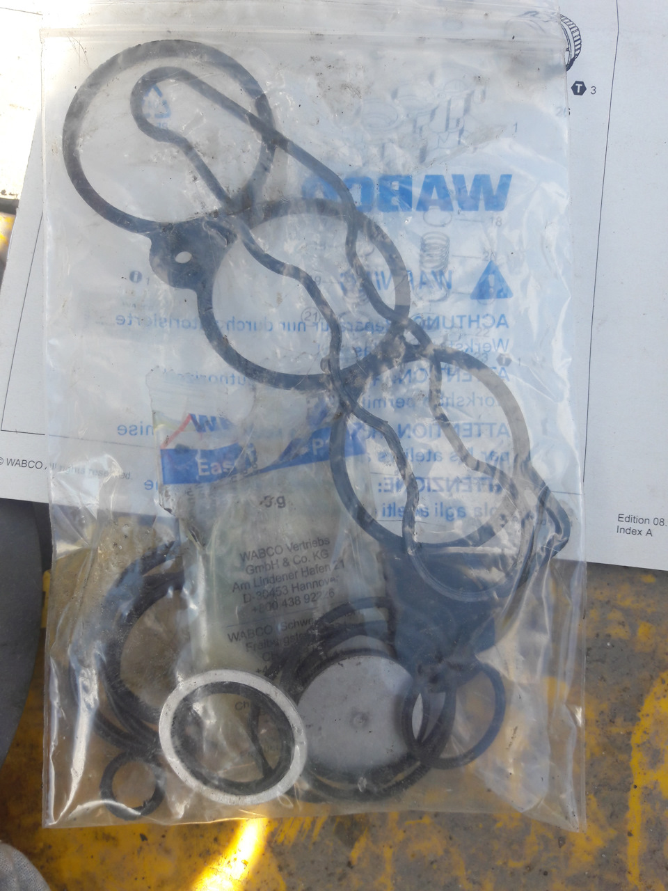 главный кран управления подушками ушел в мир иной… — DAF 95XF, 9,9 л ...