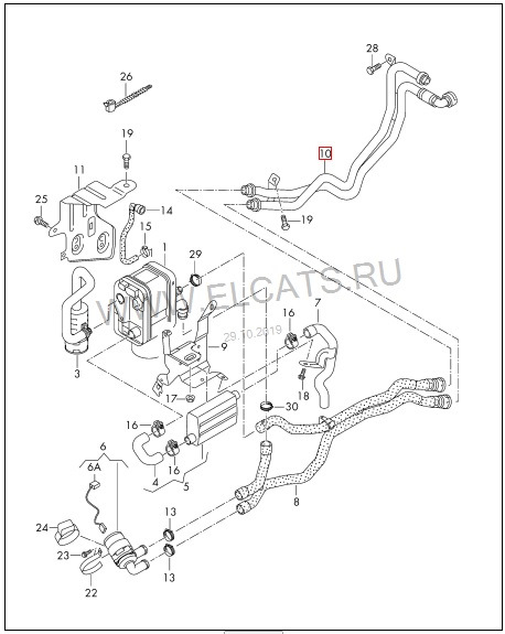 5N0815097 Водяная трубка VAG | Запчасти на DRIVE2