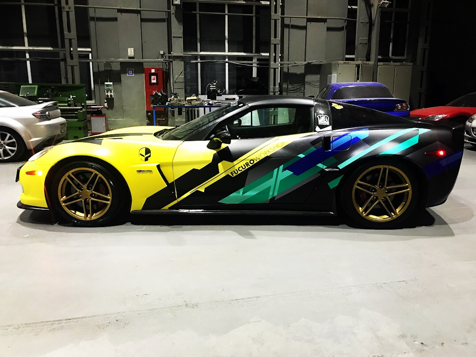 Vinyl wrap — Chevrolet Corvette C6, 7 л, 2006 года | стайлинг | DRIVE2