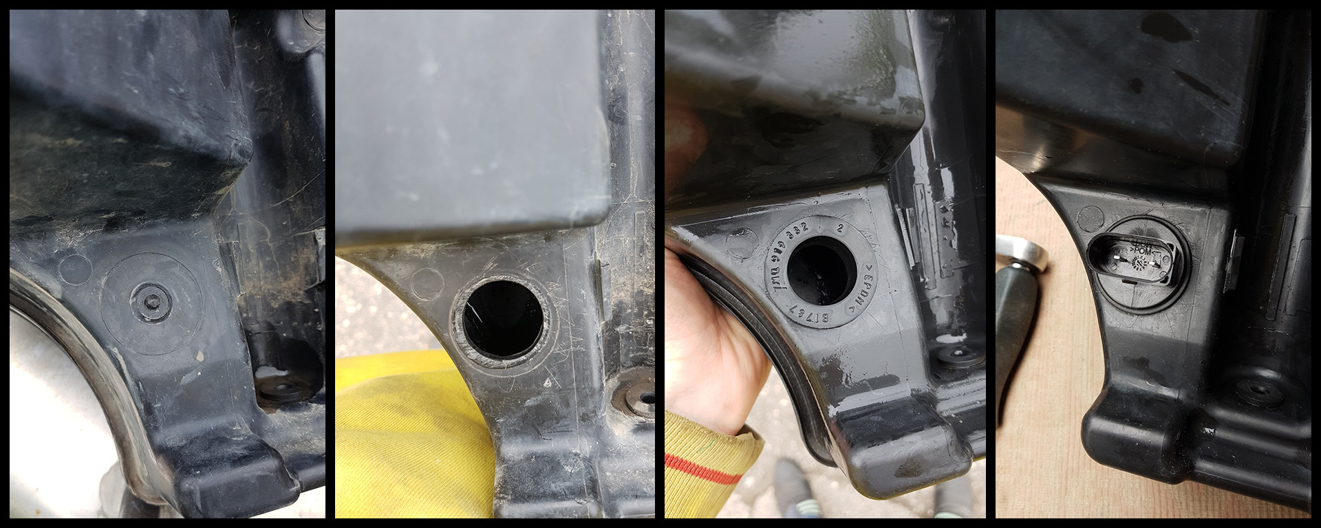 Установка датчика уровня омывающей жидкости. — Volkswagen Polo ...