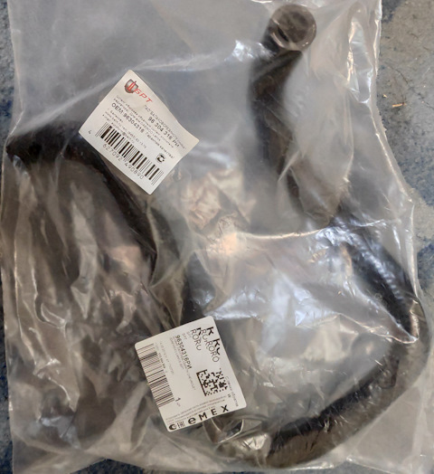 96304316 Шланг (патрубок) обогрева обратный (Шланг отопителя, радиатора ...