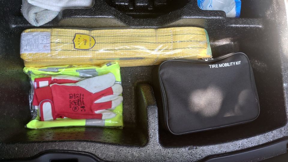 #6 Tire Mobility Kit укомплектован, Брызговики с Алика и ошибка P2004 ...