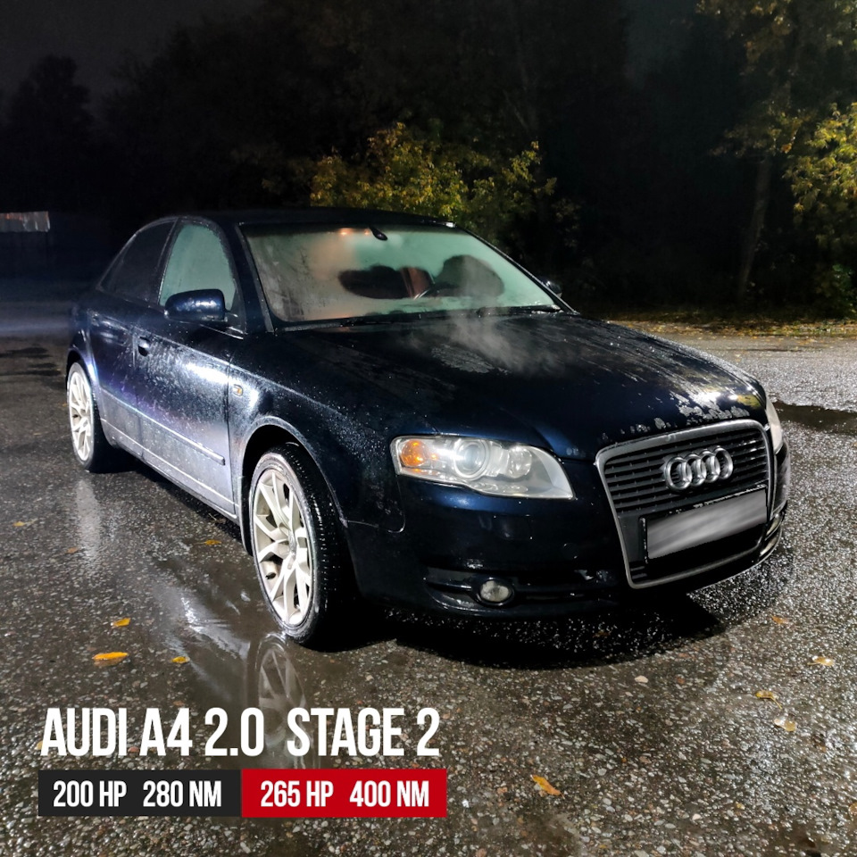 Чип-тюнинг Audi A4 2.0 200лс Stage 2. — ProChip32 на DRIVE2