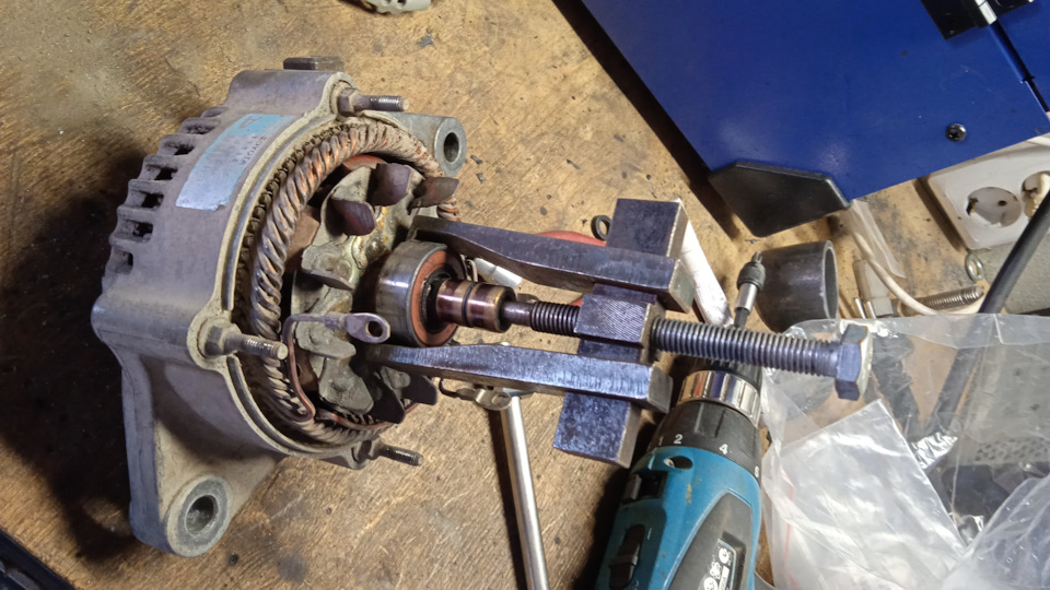 Подшипники генератора — Toyota Land Cruiser Prado 120-series, 4 л, 2006 ...