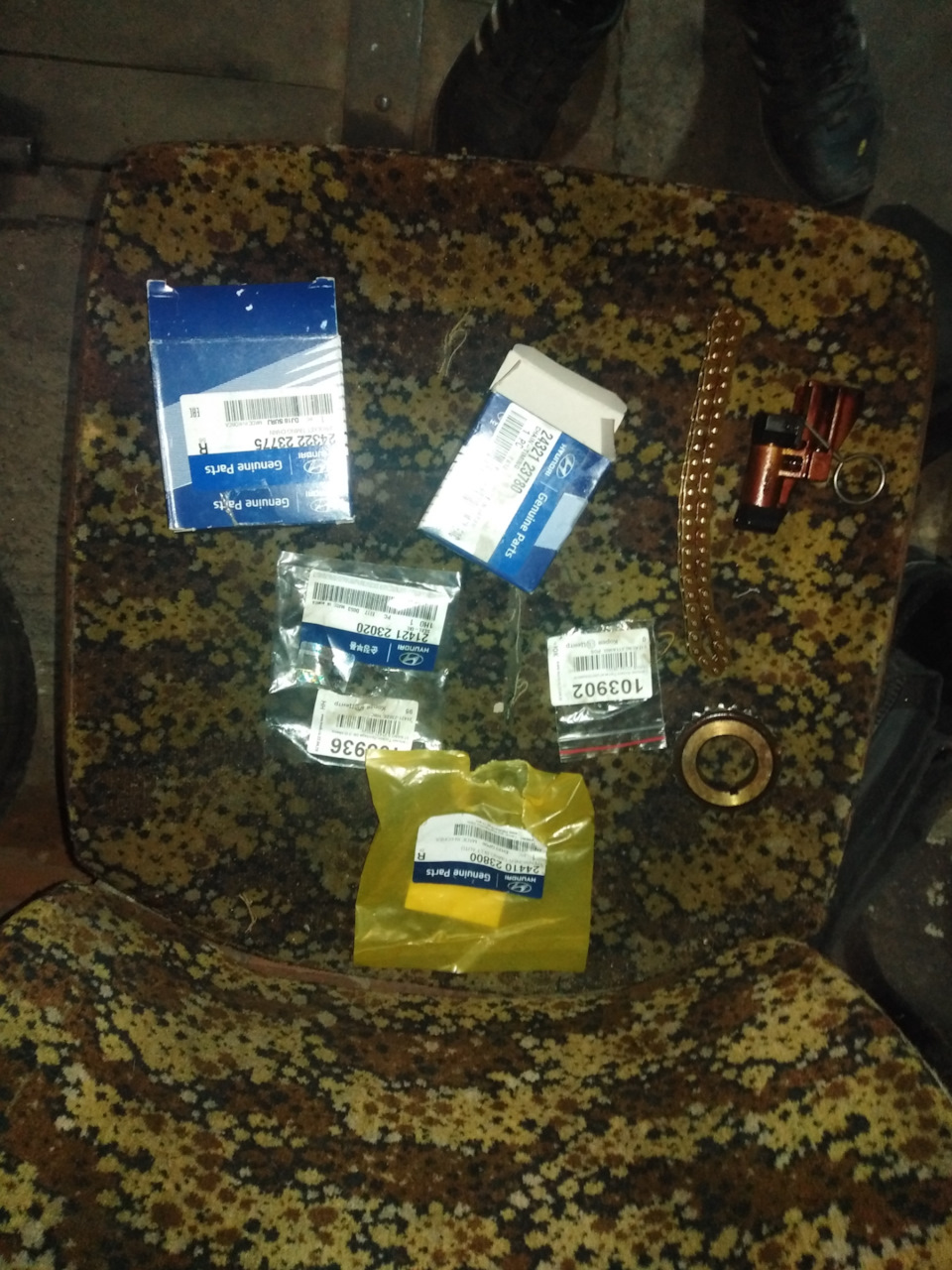 Замена цепи, звёздочки, натяжителя, сальников — Hyundai Tucson (JM), 2 ...