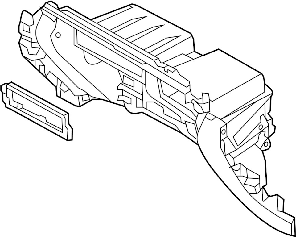 847604D500CS Panel ASSY-LOWER CRASH PAD, RH. PANEL ASSY-LWR C/PAD ...