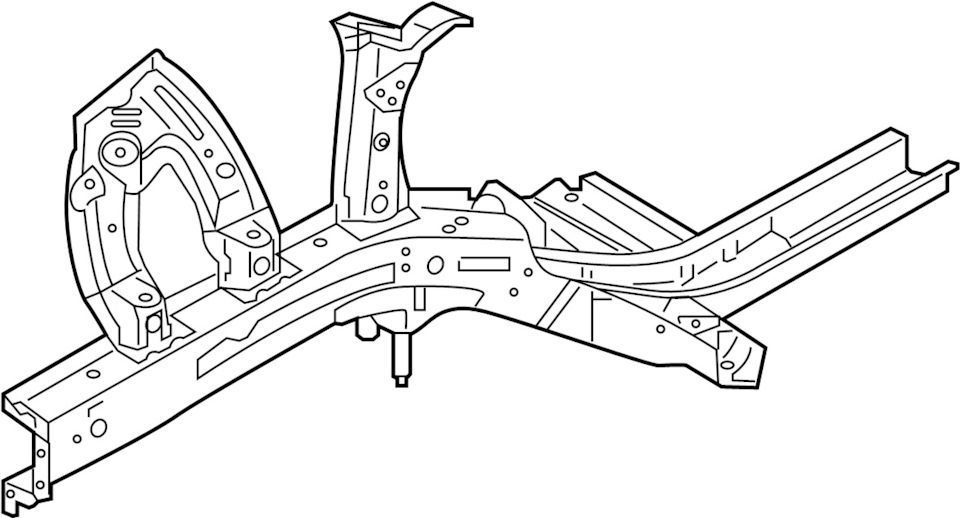 64601G5000 Member ASSY-FRONT SIDE, LH KIA HYUNDAI | Запчасти на DRIVE2