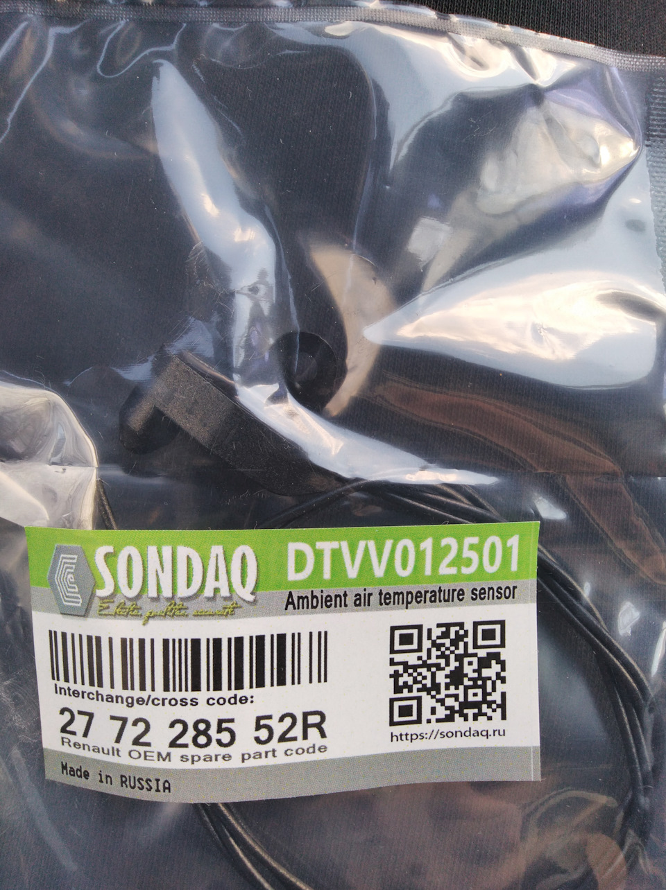 277228552R Датчик температуры нар RENAULT | Запчасти на DRIVE2