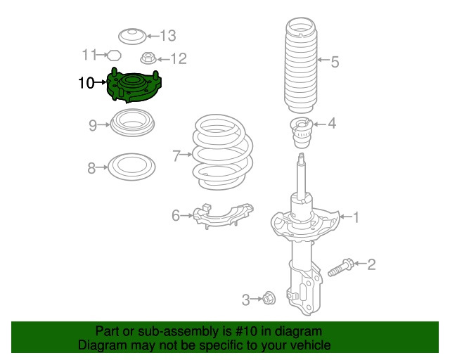 54610F2000 Опора амортизатора KIA HYUNDAI | Запчасти на DRIVE2