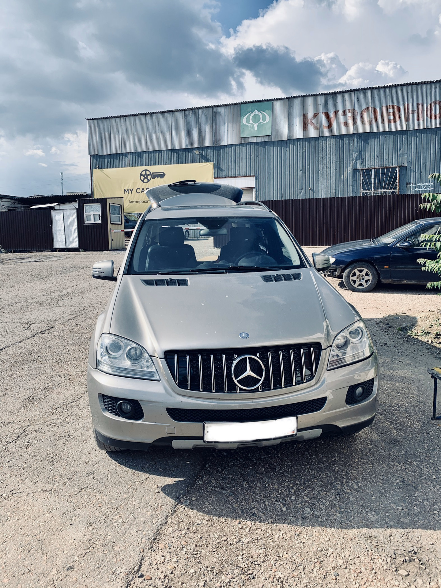 Новая решётка под GT W164 — Mercedes-Benz M-Class (W164), 3,5 л, 2005 ...