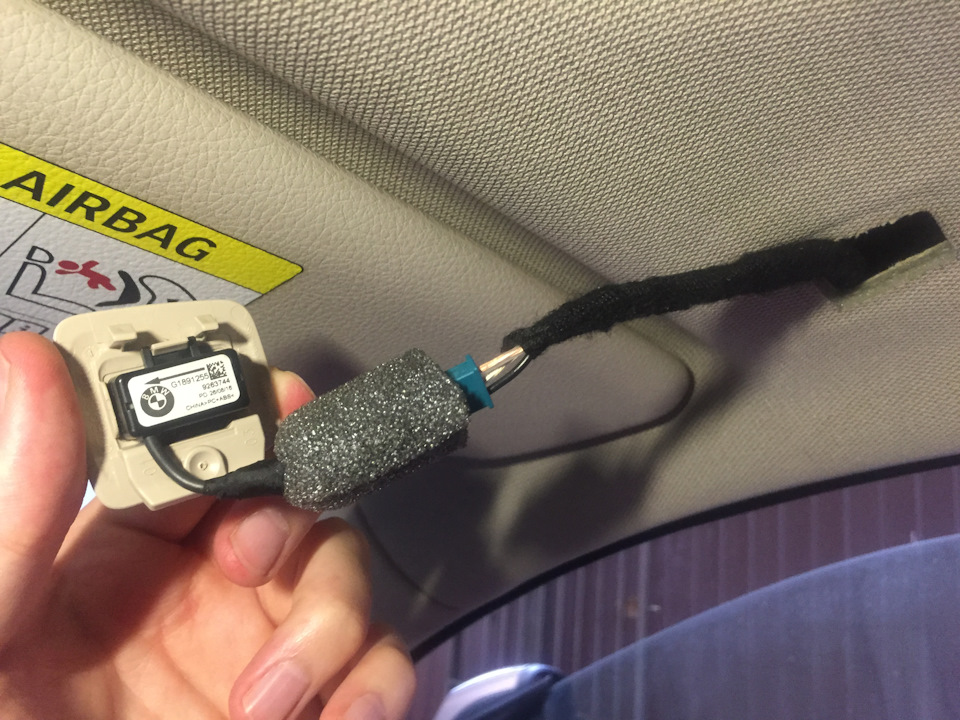 Второй микрофон в BMW F36 — BMW 4 series Gran Coupe (F36), 2 л, 2014 ...