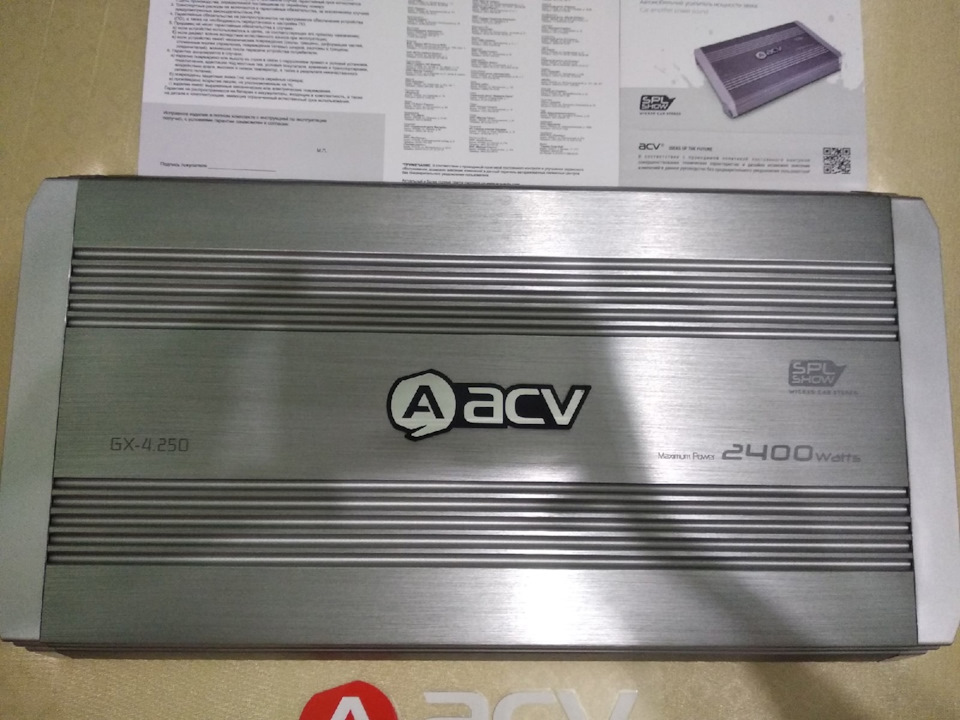 Автомобильный усилитель ACV GX-4.250 V2 — ГАЗ 31029, 2,4 л, 1995 года ...