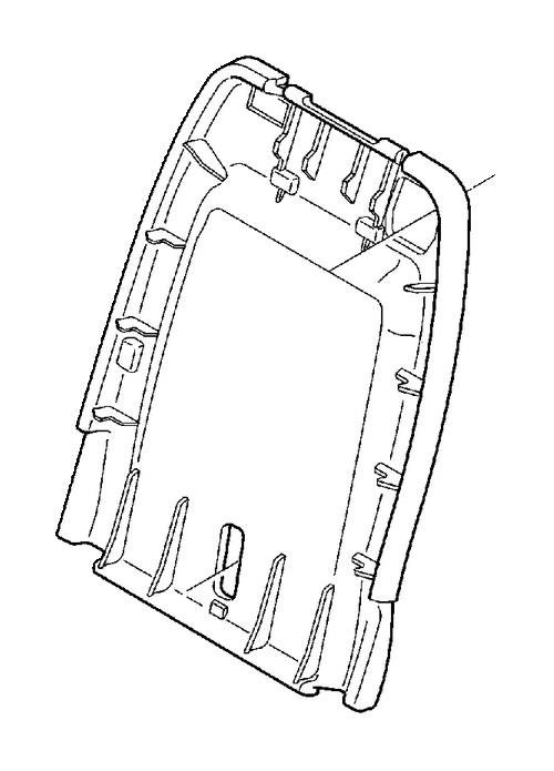39975894 Seat Back Panel (Right, Rear, Interior code: C080, C981, VOR3 ...