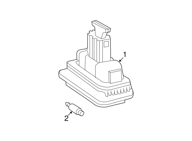 A2038200256 Фонарь подсветки номерного знака Mercedes | Запчасти на DRIVE2